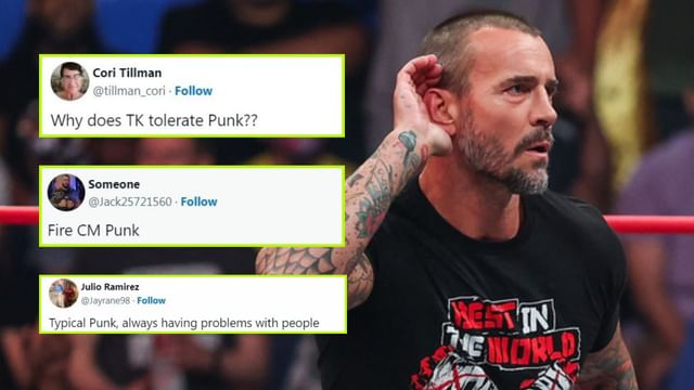 "Fire CM Punk" - Twitter explodes in anger after top AEW star ...