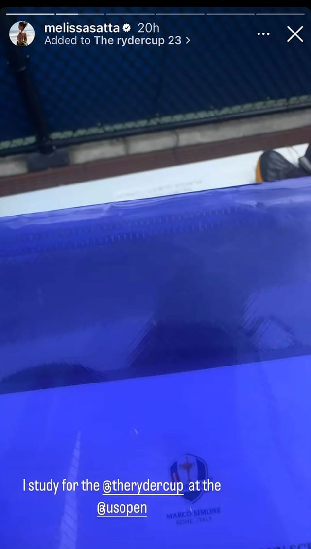 "I study for the Ryder Cup at US Open" - Matteo Berrettini's girlfriend ...