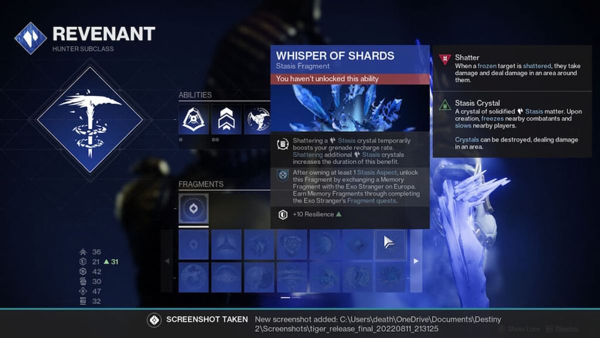 5 best Destiny 2 Stasis Fragments for Titans