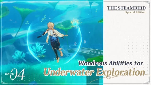 Genshin Impact Underwater exploration abilities: Aquatic Stamina ...