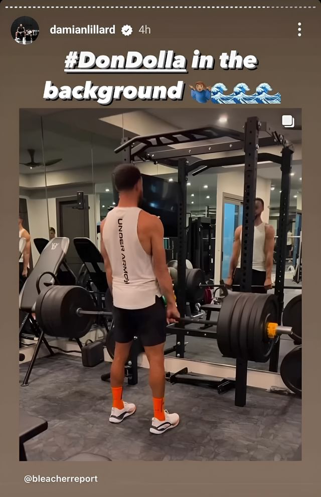 "DonDolla in the background": Damian Lillard shares Steph Curry's viral deadlift video with keen ...