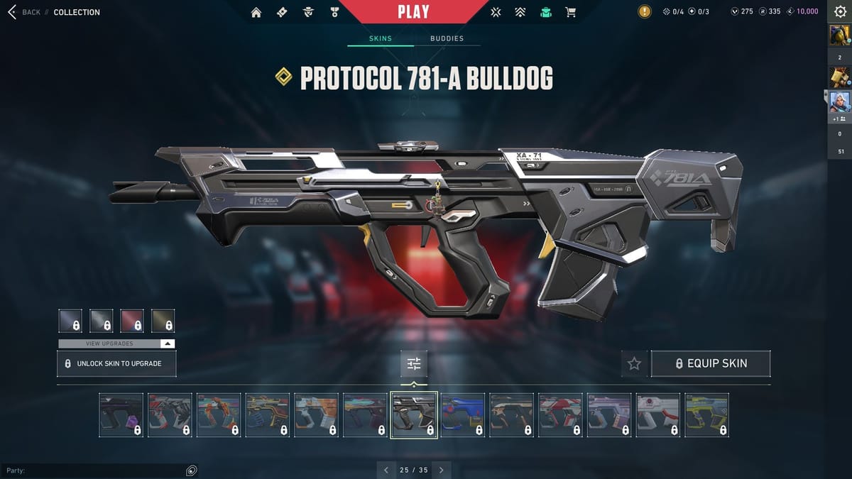 Valorant Bulldog tier list: All skins ranked from best to worst