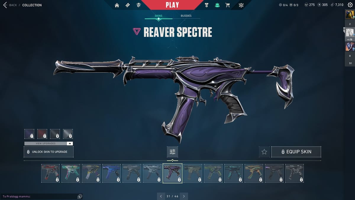 Valorant Spectre tier list: All skins ranked from best to worst