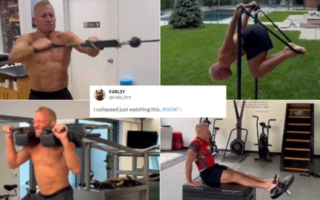 UFC: 42-year-old Georges St-Pierre's ‘insane’ training videos spark ...