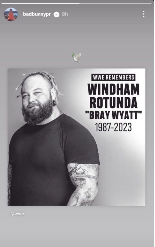 Bad Bunny shares subtle tribute to Bray Wyatt ahead of WWE SmackDown