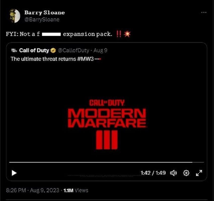 Captain Price actor reveals Modern Warfare 3 is anything but a "f*****g ...