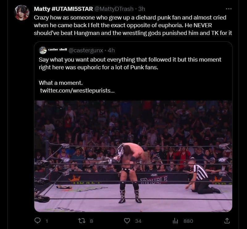 On the two-year anniversary of CM Punk's debut, fans trash AEW's failed ...