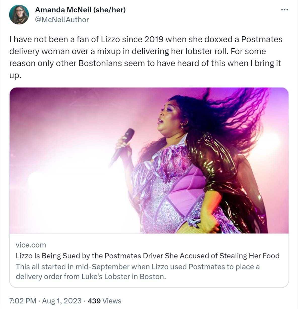 "Ive been side eyeing her since": Lizzo's Postmates drama resurfaces ...