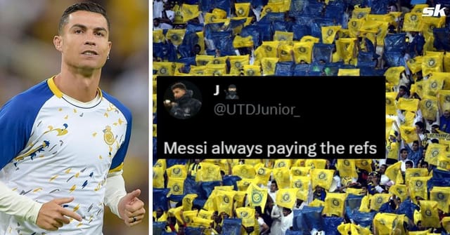 "American referee", "Messi always paying the refs" - Fans claim Cristiano Ronaldo was 'robbed ...