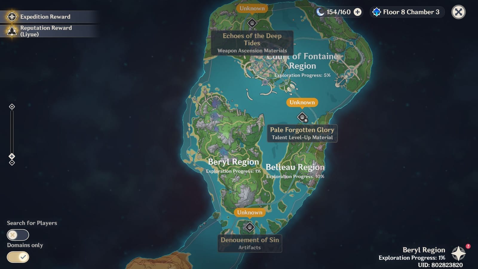 Complete Fontaine map for Genshin Impact: Underwater and surface locations