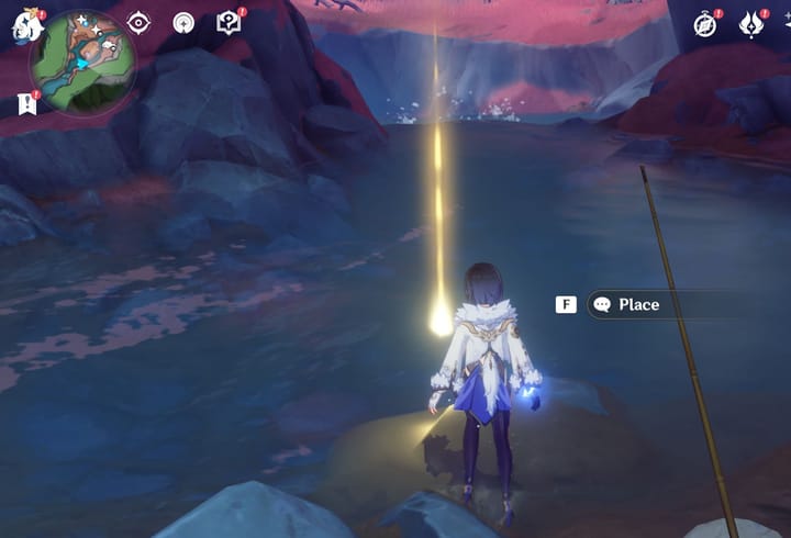 Fishing Game: Genshin Impact quest location and guide