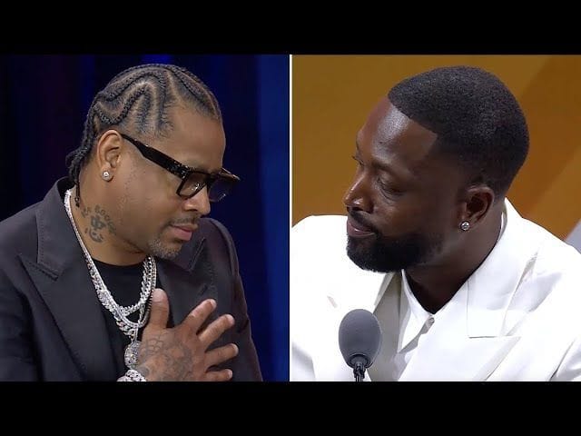 Allen Iverson celebrates with Post Malone as“White Iverson” hits a billion