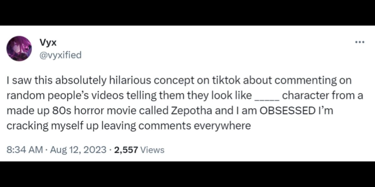 Zepotha: What is Zepotha on TikTok? 1987 indie movie trend takes over ...