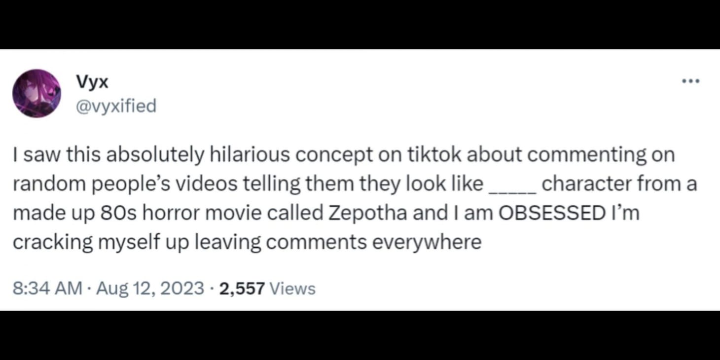 Zepotha: What is Zepotha on TikTok? 1987 indie movie trend takes over ...