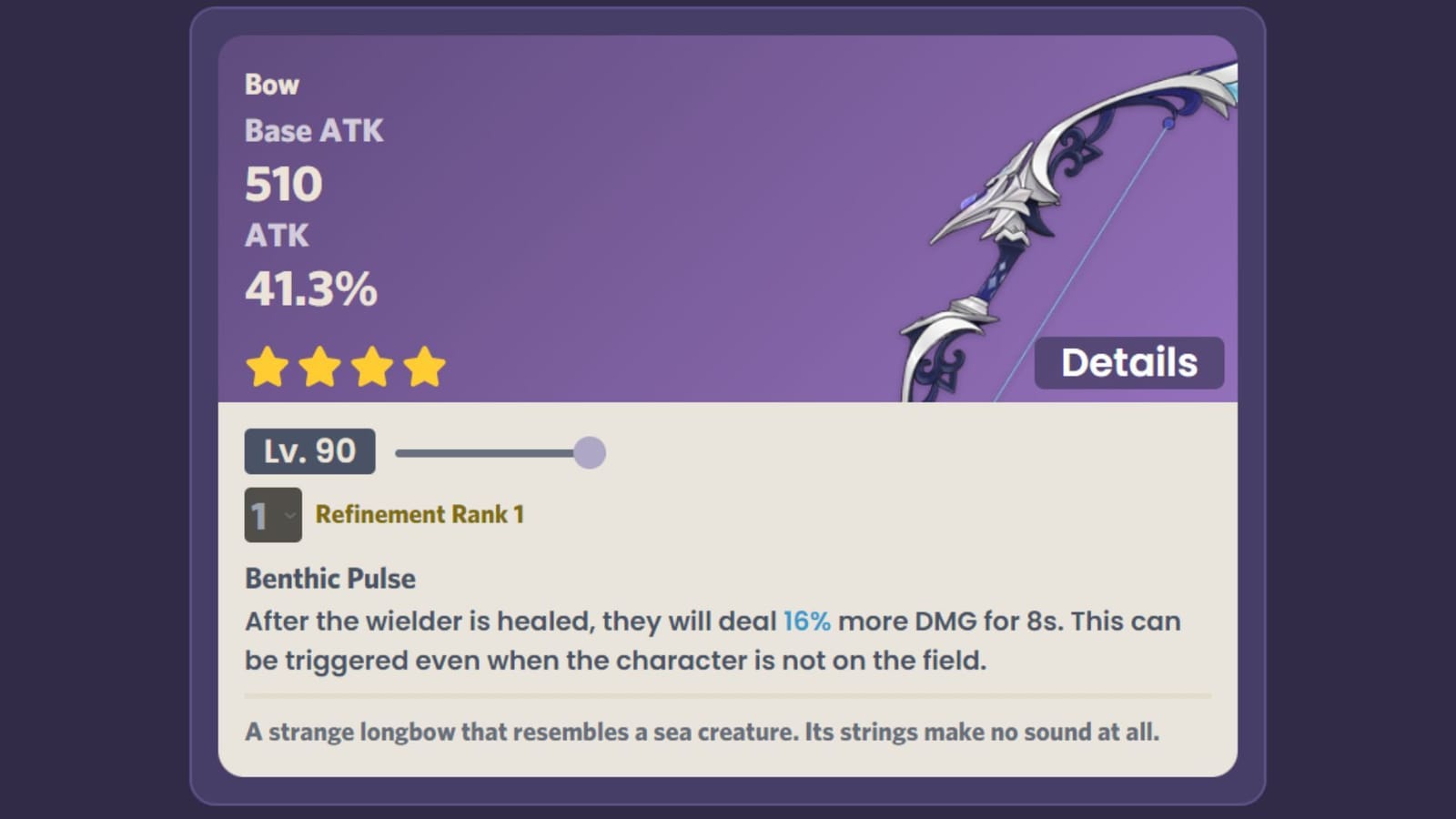 Genshin Impact Fontaine craftable weapons and their stats