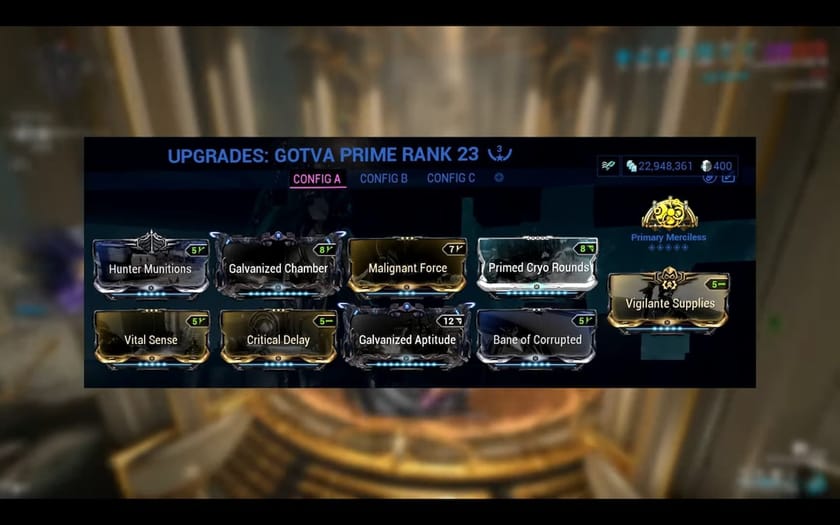 Warframe Gotva Prime build guide: Drop location, unique mechanics, best ...