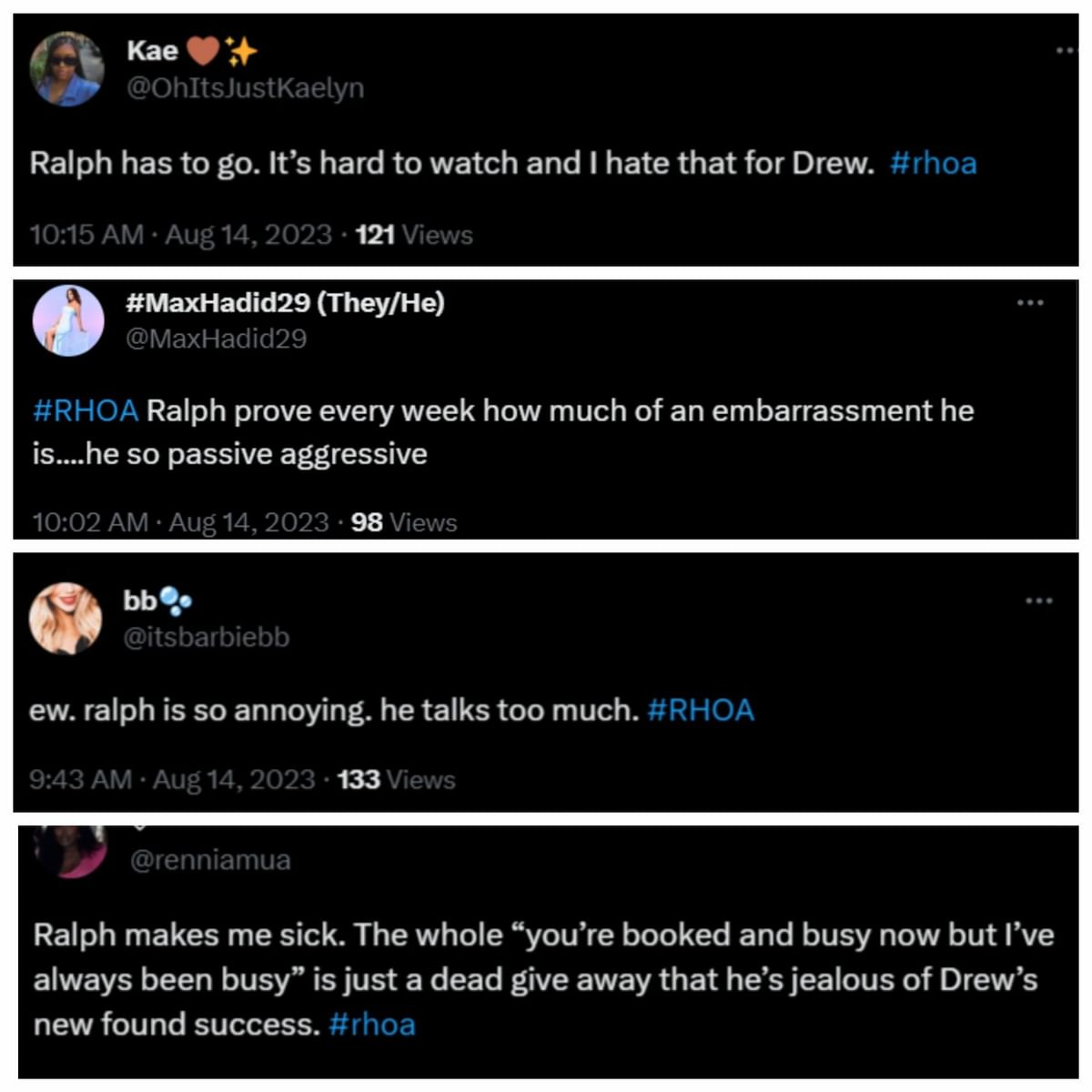 “The WORST”: RHOA season 15 fans slam Ralph in episode 14