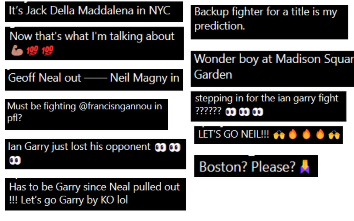 Ian Garry: Is Neil Magny stepping in for Geoff Neal to fight Ian Garry ...