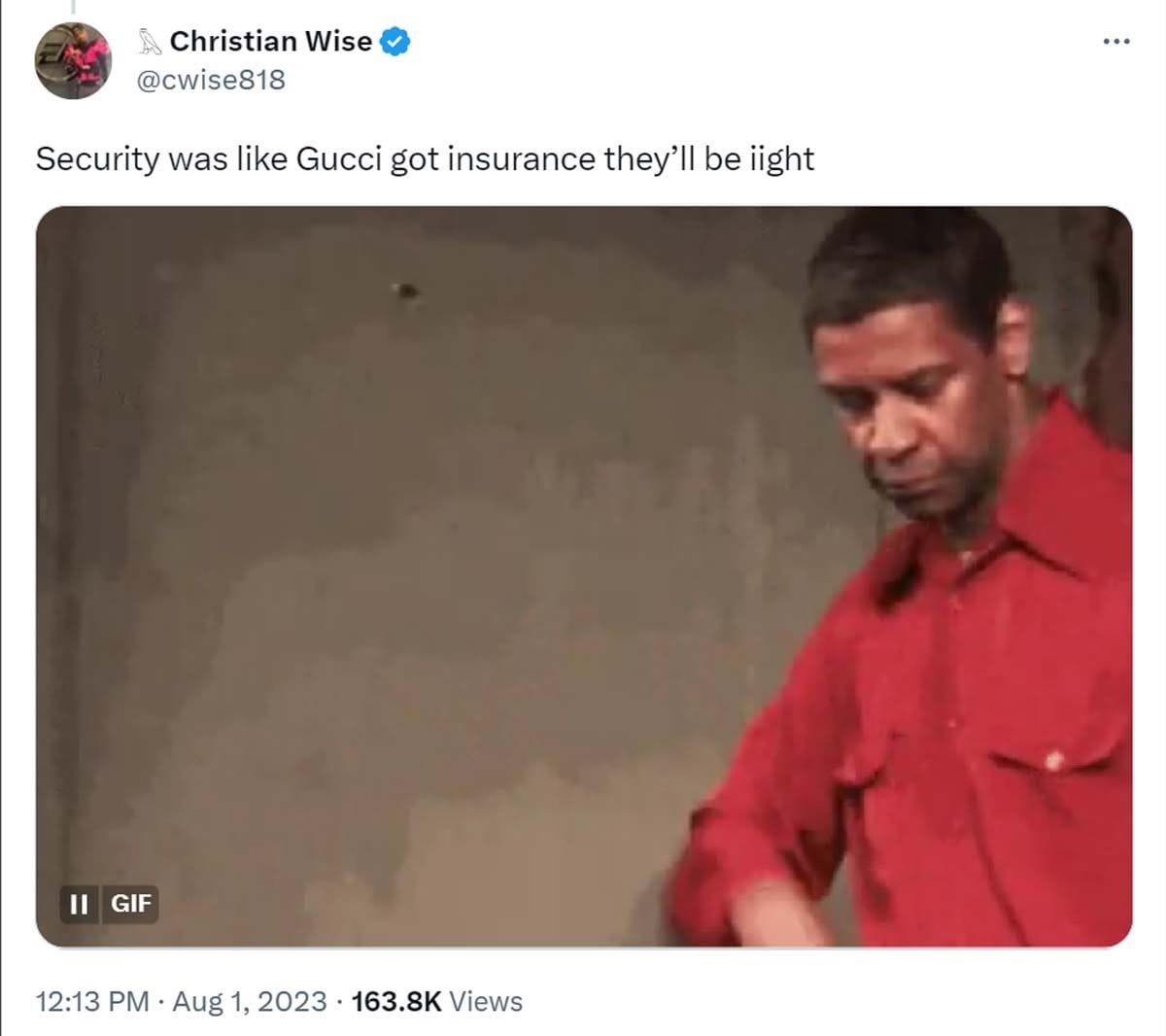 "That security guard is so unbothered": Century City Gucci store ...