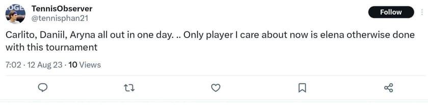 "Really doesn't want to be No. 1" "Unserious girl; when she gets close ...