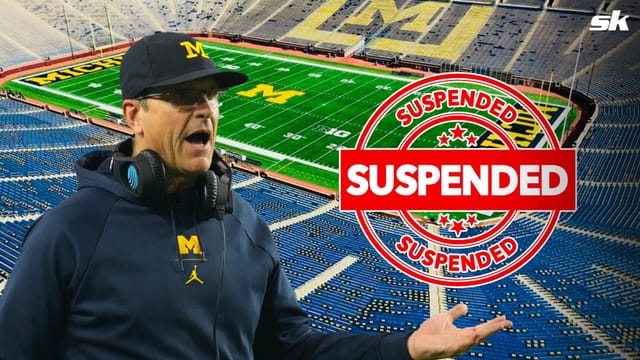 Why was Michigan State coach suspended? Jim Harbaugh to serve ...