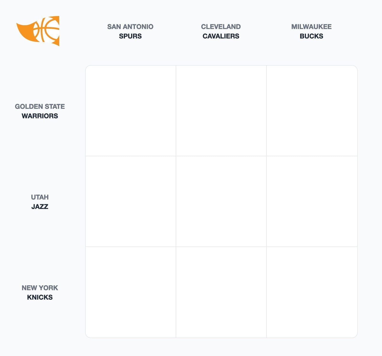Which Knicks players have also played for the Spurs? Immaculate Grid ...