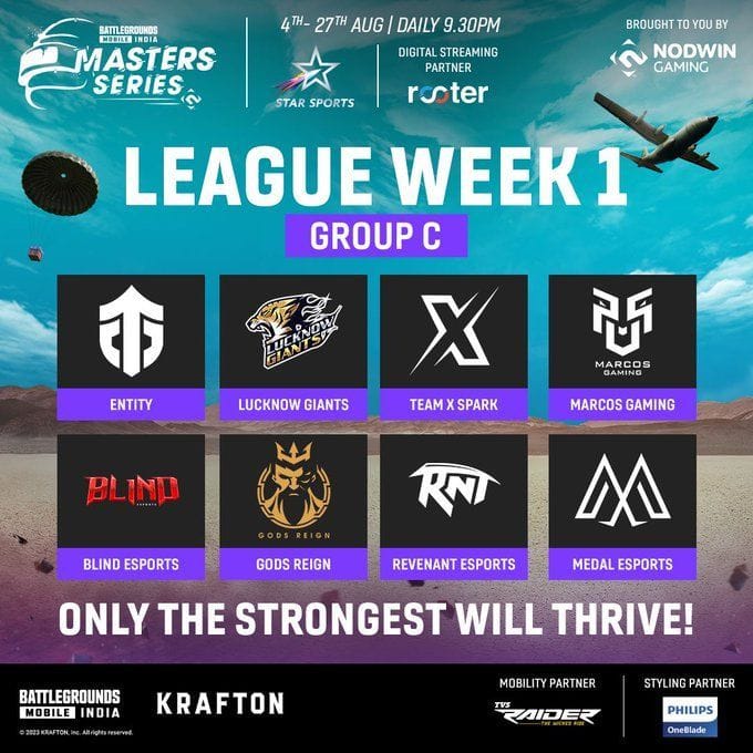 BGMS Season 2 League Week 1 Day 4: Teams, map rotation, schedule, and more