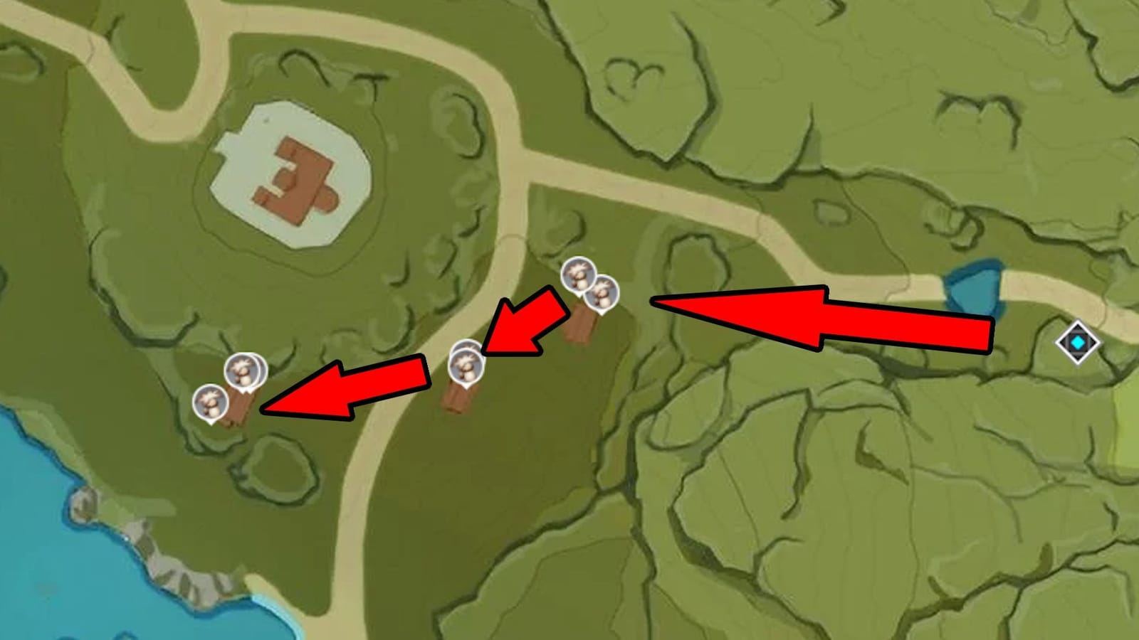 Philanemo Mushroom locations in Genshin Impact: Farming routes and maps