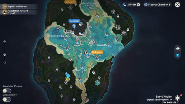 Complete Fontaine map for Genshin Impact: Underwater and surface locations