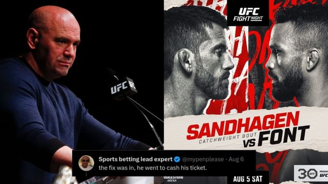 Sandhagen vs. Font: "He went to cash his ticket" - Dana White walks out ...
