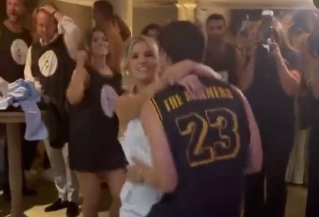 WATCH: Newlyweds Mitch Marner & Stephanie LaChance dance to Boney M's ...