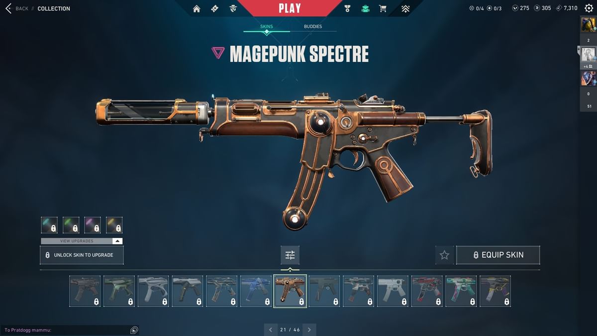 Valorant Spectre tier list: All skins ranked from best to worst