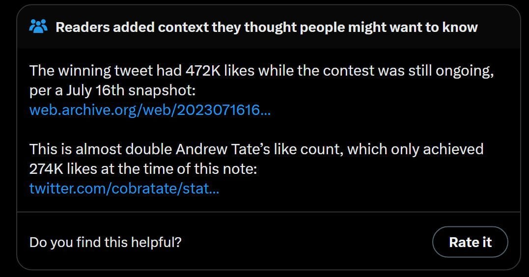 "They botted a random tweet": Andrew Tate claims his comment for ...