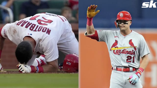 What happened to Lars Nootbaar? Cardinals slugger forced to exit game ...