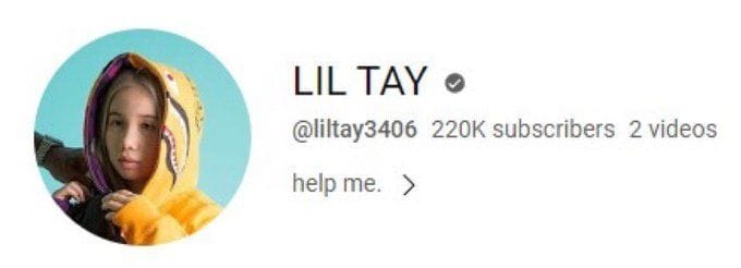 "Getting EXTREMELY SCARY": Lil Tay's 'Help Me' YouTube bio debunked as ...