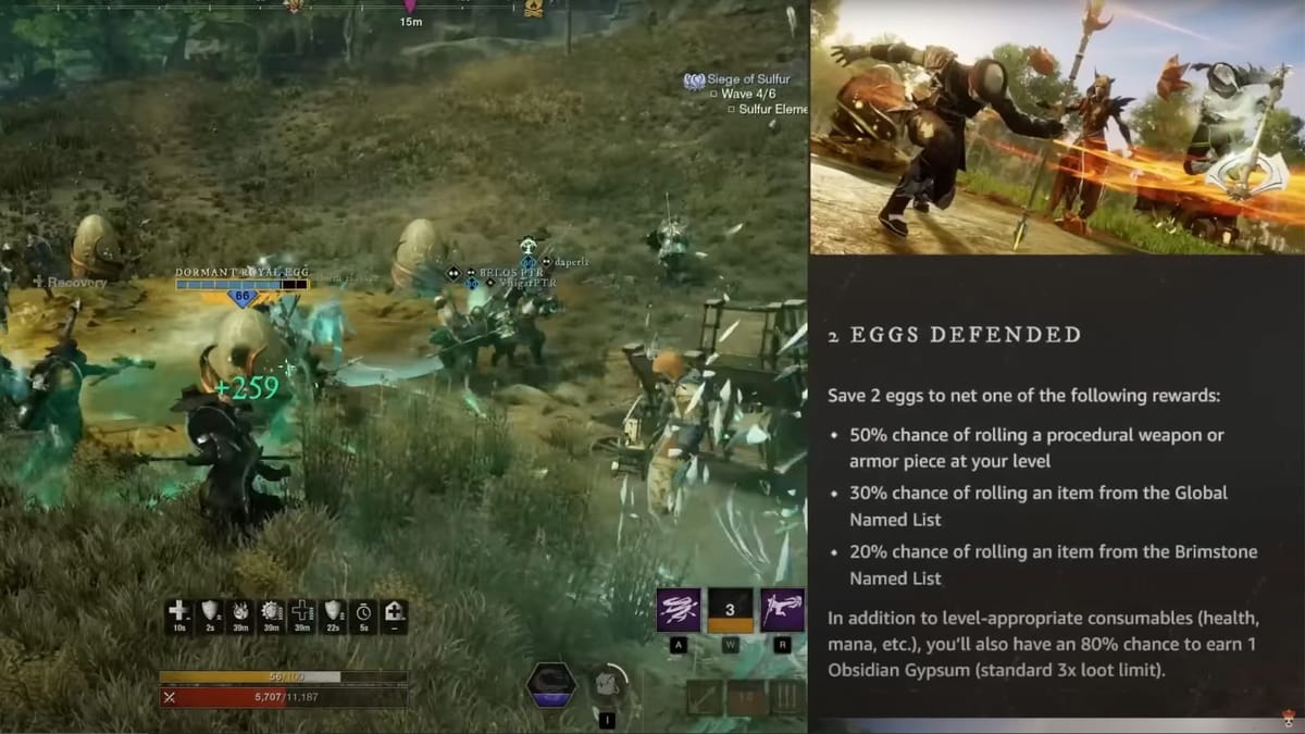 New World Siege of Sulfur event start date, rewards, and more