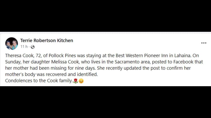 Who was Theresa Cook? 72-year-old identified as first tourist victim of ...