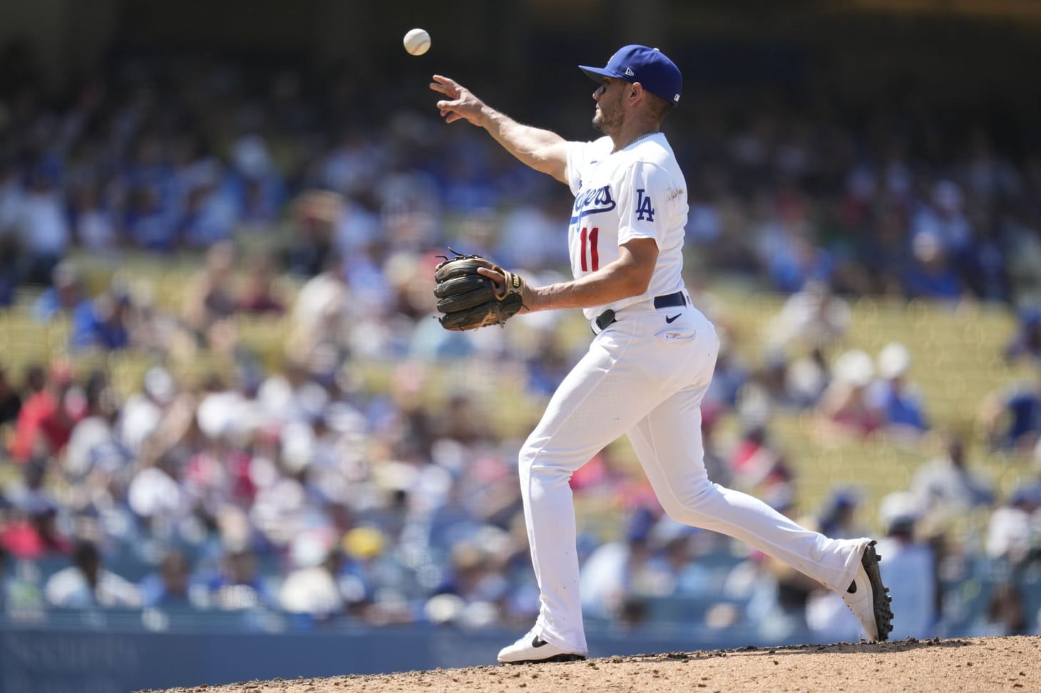 In Photos: Dodgers players prank Miguel Rojas with a joke ball as ...