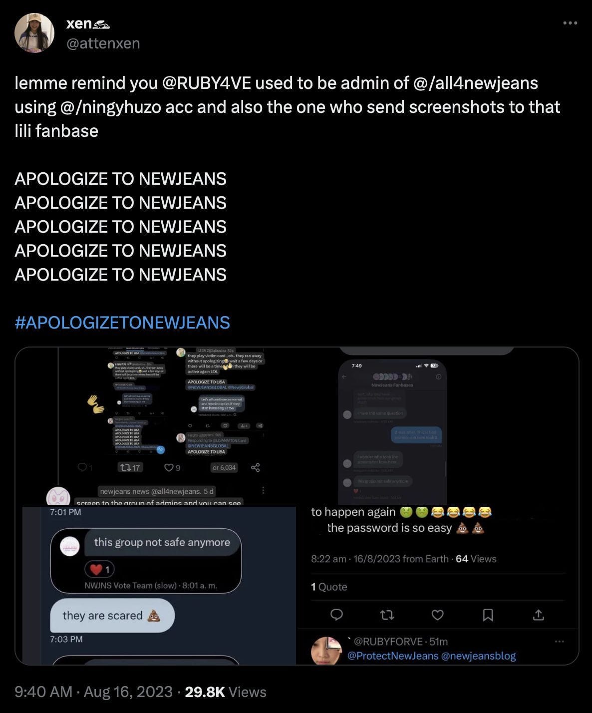 Why is APOLOGIZE TO NEWJEANS trending on Twitter? BLINK's inappropriate ...