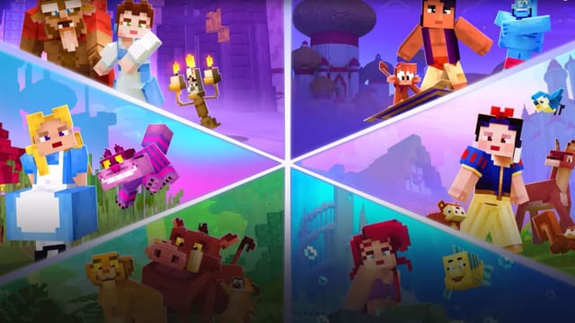 Minecraft's new Disney Worlds of Adventure DLC brings Aladdin, Snow ...