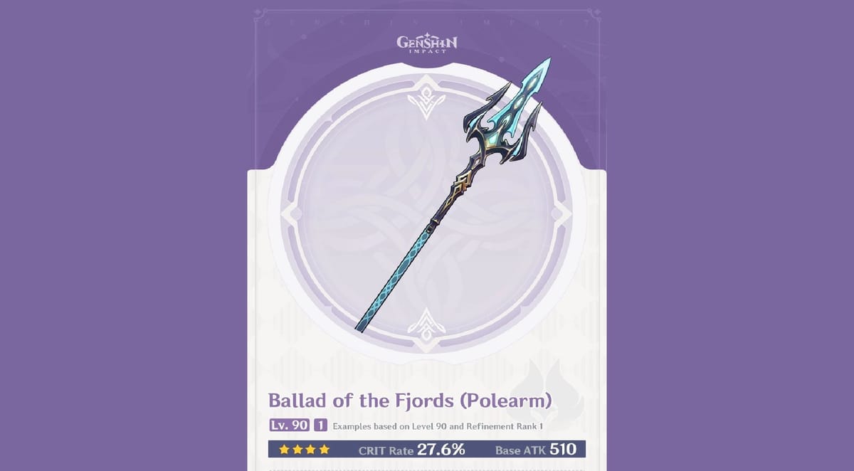 All 12 Fontaine New Weapons Details in Genshin Impact 4.0