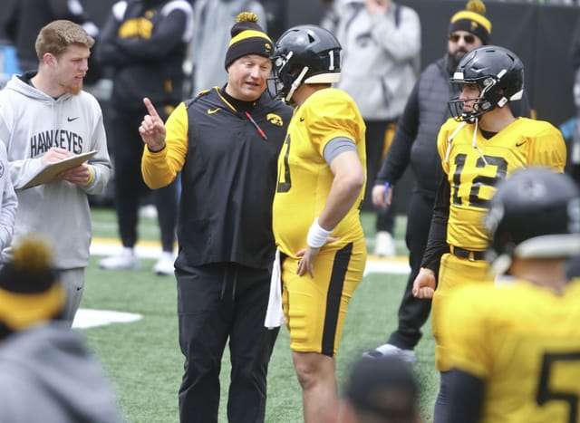 Cade McNamara, Kirk Ferentz, Joe Labas, Deacon Hill: Who will be the ...