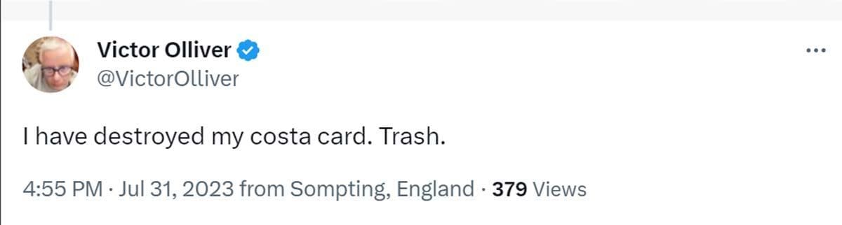 "Hope you are boycotted out of existence": Costa Coffee mastectomy ...