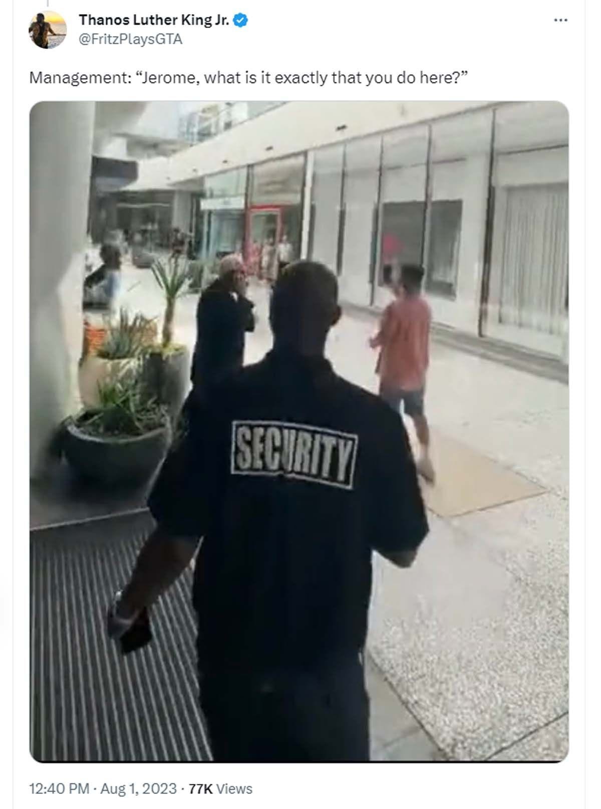 "That security guard is so unbothered": Century City Gucci store ...