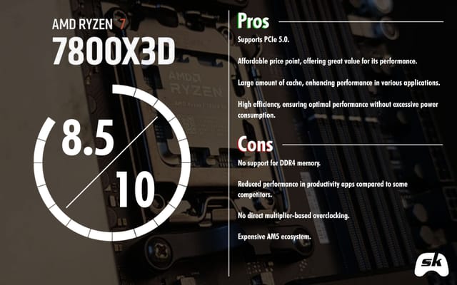 AMD Ryzen 7 7800X3D review: Overclocking a multiplier-locked CPU