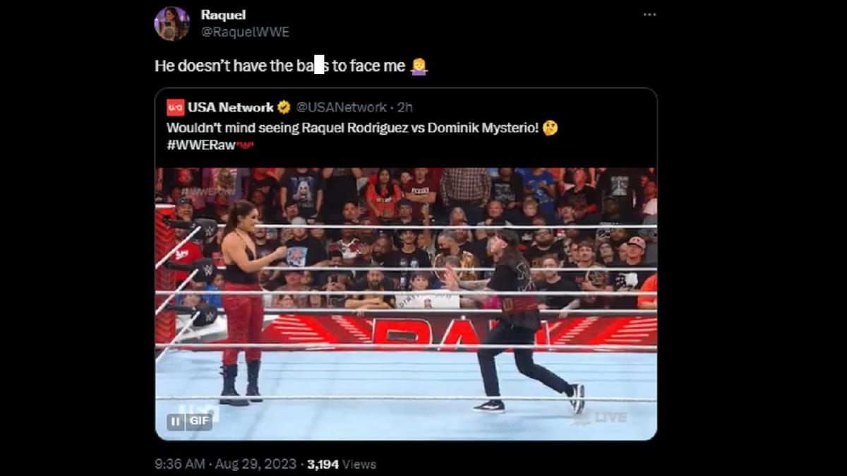 32-year-old female star says Dominik Mysterio doesn't have the ba*ls to ...
