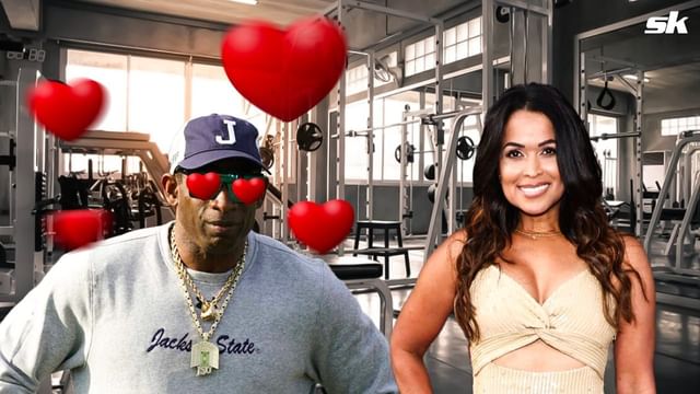 Deion Sanders' girlfriend, Tracey Edmonds, shows off flexible moves in ...