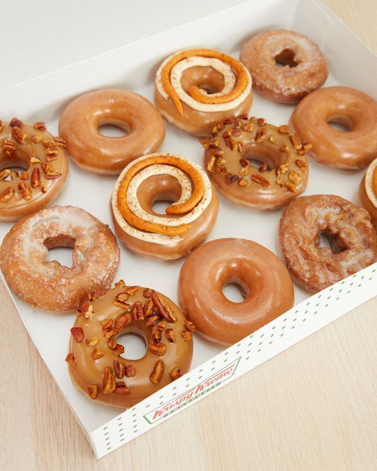 Krispy Kreme: Krispy Kreme Pumpkin Spice Donut Collection: Varieties ...