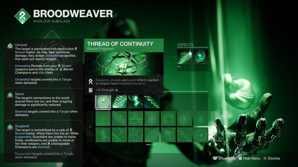 5 Best Destiny 2 Strand Fragments for Warlocks