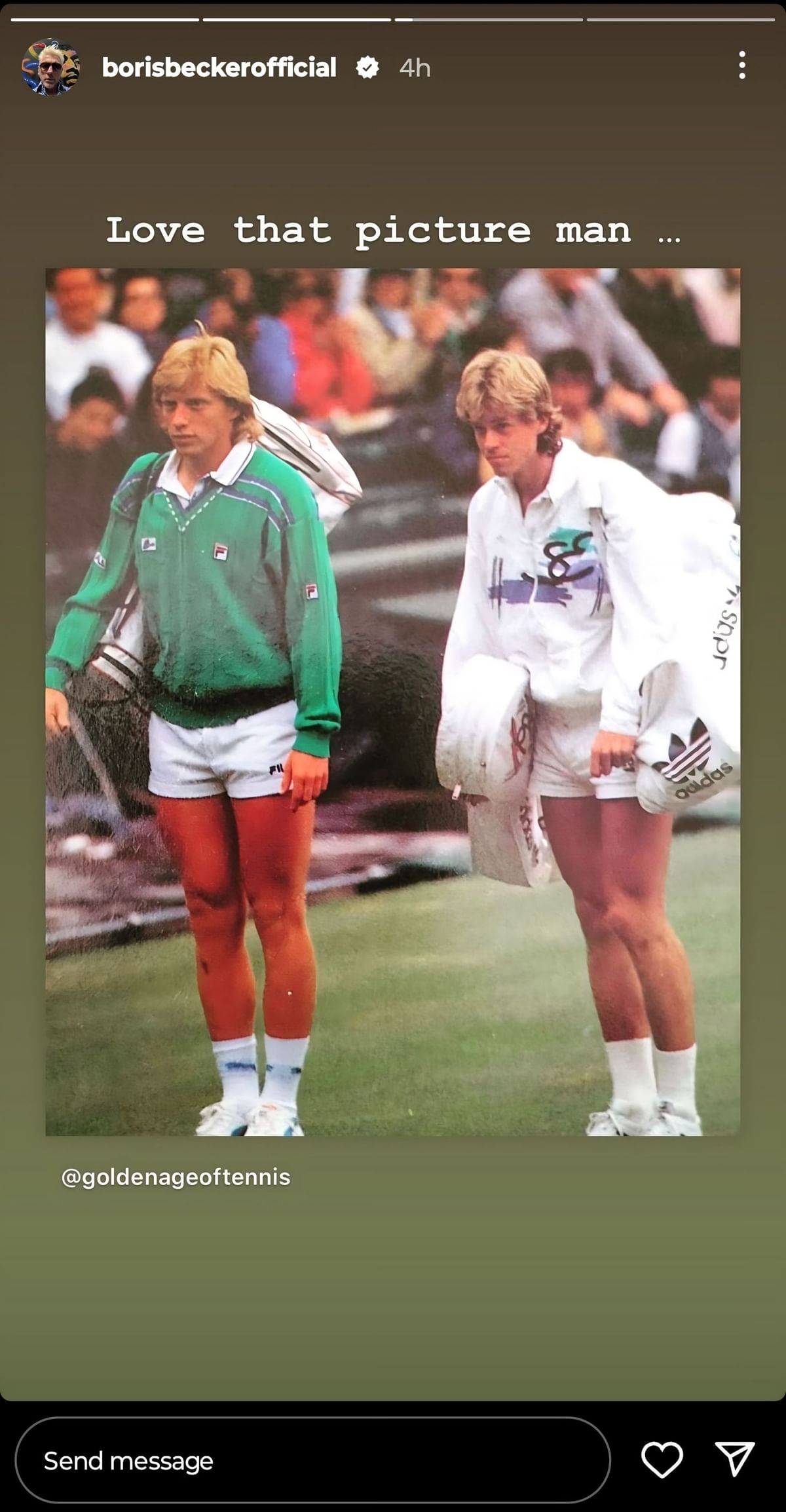 "Love that picture man" - Boris Becker fondly looks back on his classic 1988 Wimbledon final ...